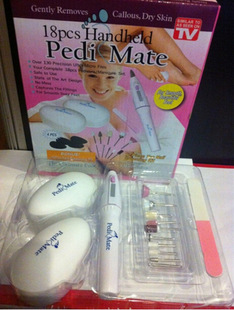 Pedi Mate 18件套磨脚皮器美甲套装ped egg 修甲磨甲器去死皮套装-阿里巴巴