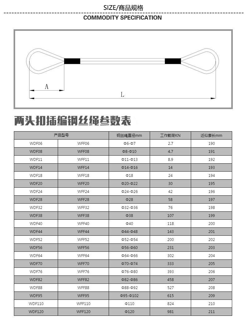 涂油钢丝绳吊索具起重插编规格齐全压制索具组合吊具编织防脱加固-阿里巴巴