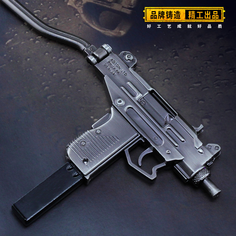 TOY 1/5 PUBG Mini Micro UZI 9mm SMG gun BattleField4 Battleground Metal ...