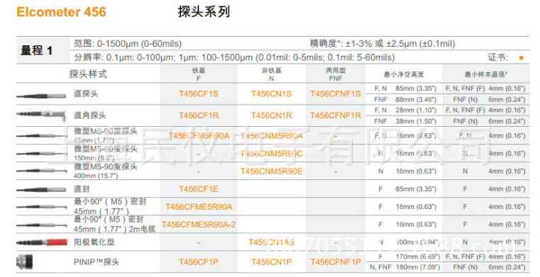 英国易高Elcometer 456(A456CFBS+T456CF1S)分体式涂层测厚仪-阿里巴巴