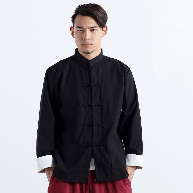 Taichi clothing shirt for men gyms chinese kung morning exercises coats ...