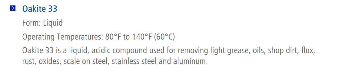 CHEMETALL OAKITE 33 清洗剂-阿里巴巴