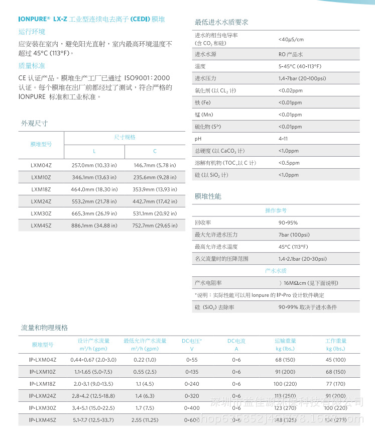 原装正品懿华IONPURE EDI膜堆IP-LXM30Z现货供应-阿里巴巴