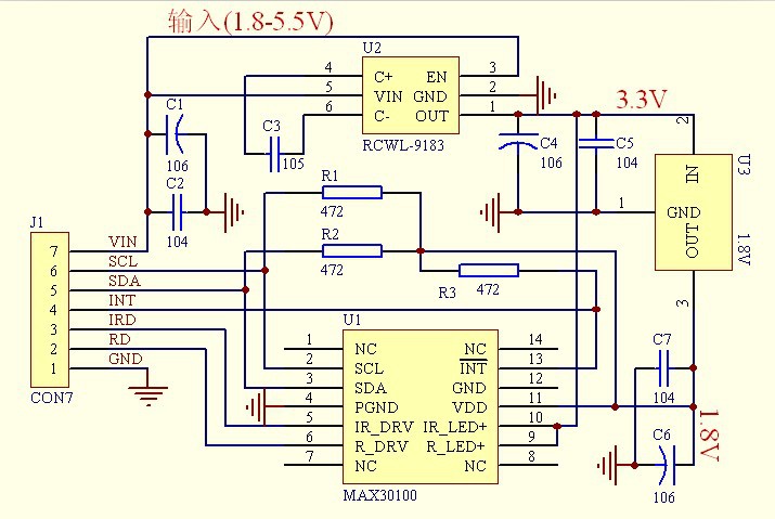 MAX30100 30102心率传感器 血氧 脉搏 心率模块 血氧传感器模块-阿里巴巴