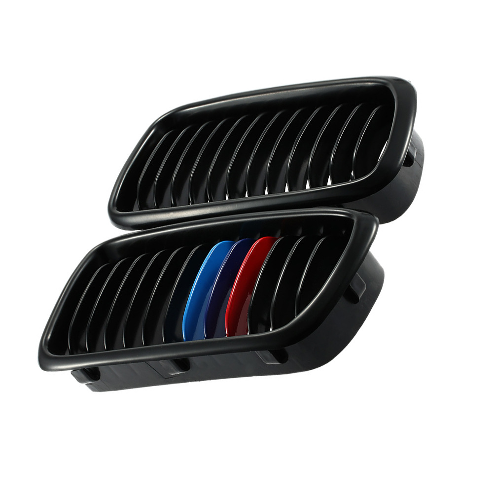 适用于宝马7系中网改装E38 99-01年728i 730i 哑黑M版中网格栅-阿里巴巴