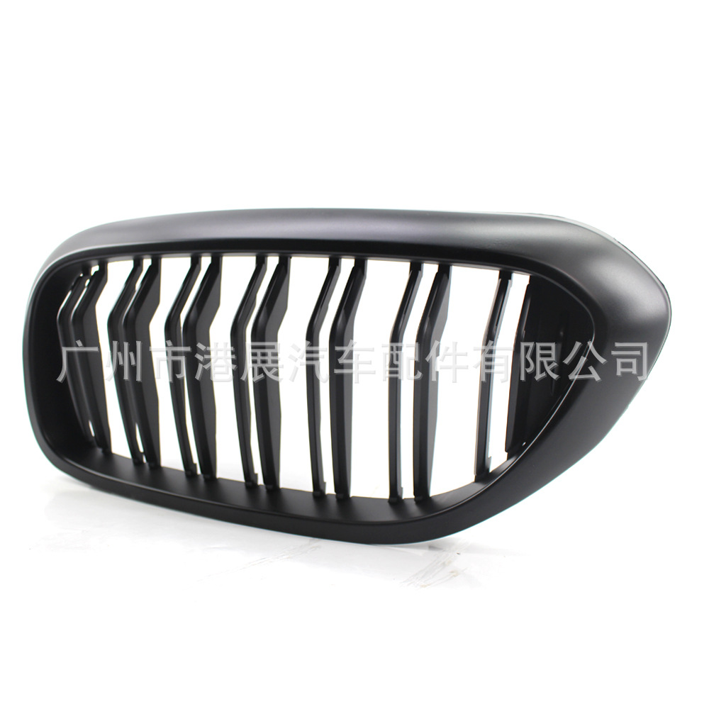 适用18款BMW宝马5系G30中网格栅 前保险杠中网哑黑双线中网格栅-阿里巴巴