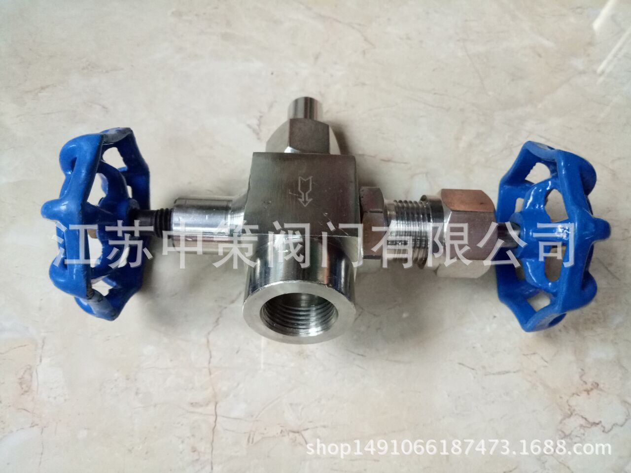 J19W-160P不锈钢压力表三通针型阀 SS304压力表针型阀 DN6 10 15-阿里巴巴
