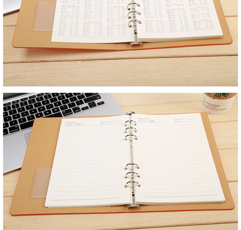 厂家批发A4 B5 A6 A5仿皮PU硬皮面记事本办公商务活页笔记本印制-阿里巴巴