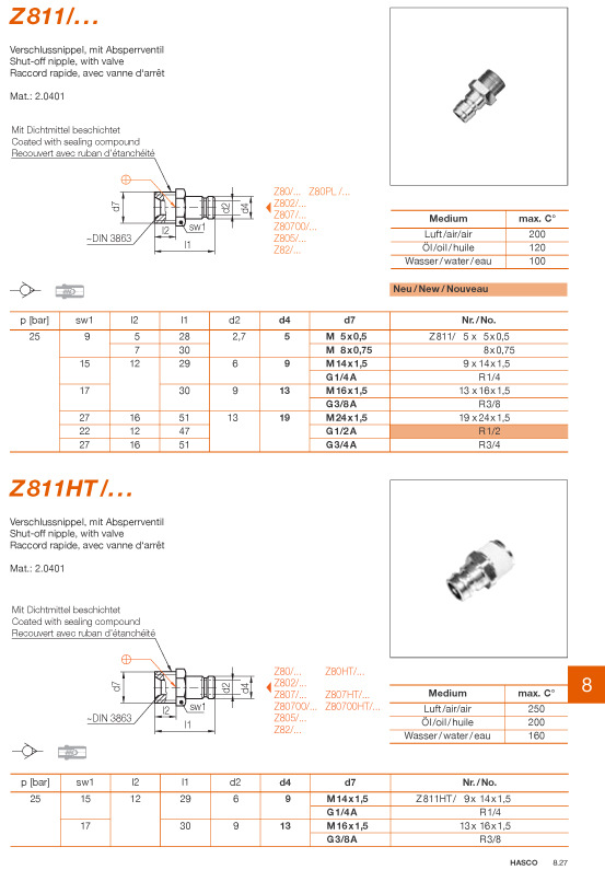 厂家直销HASCO加长水嘴Z81/13/14*1.5模具水嘴加长水嘴非标定制-阿里巴巴