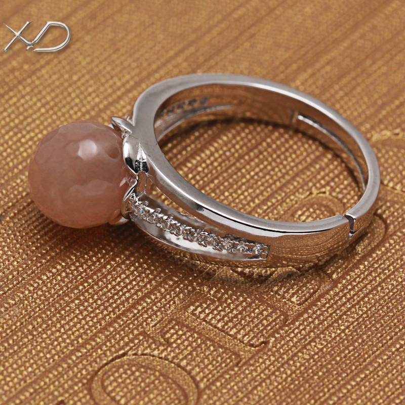 XD 8-10mm 925银弧形珠子戒托 银镶嵌戒指空托 活口戒指托镀白金-阿里巴巴