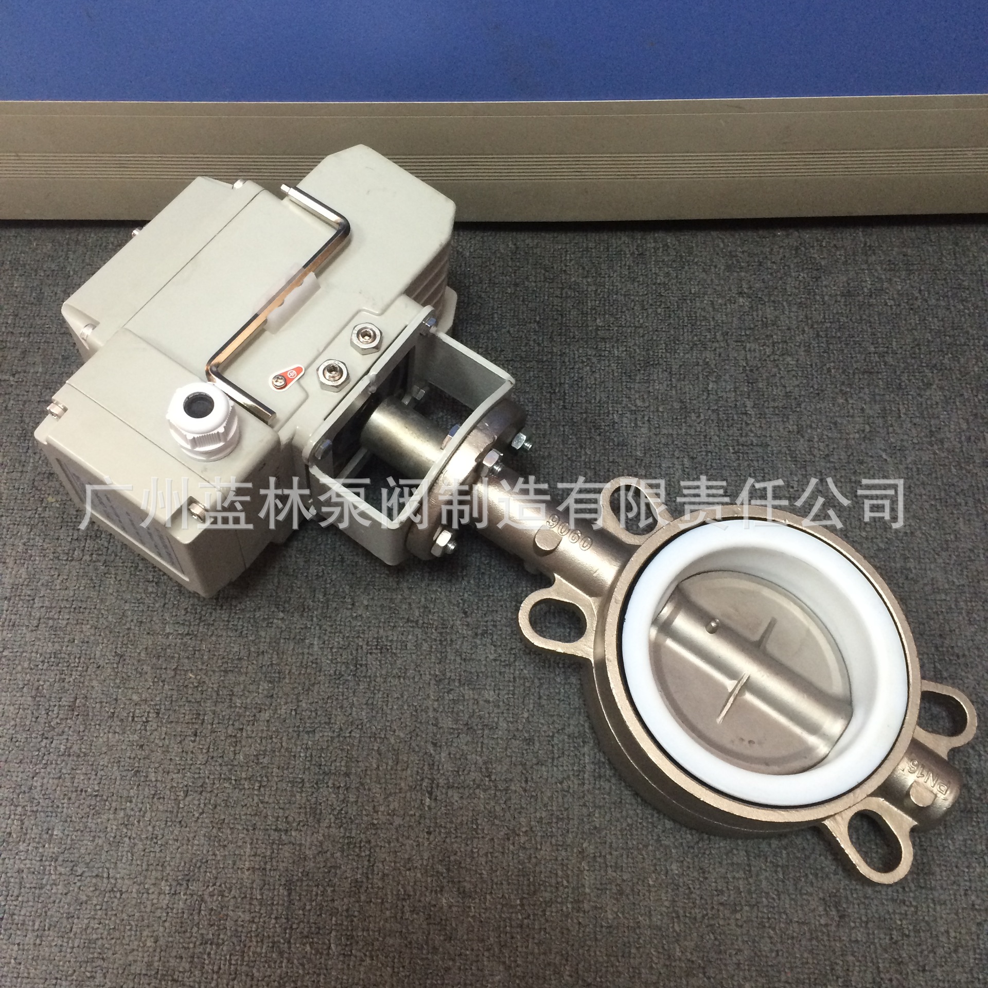 法兰衬氟蝶阀 D341F46-16C 耐酸碱蝶阀 不锈钢衬氟蝶阀 D341F4-阿里巴巴