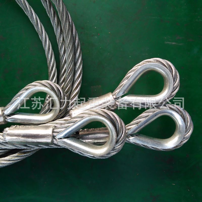 压制钢丝绳索具15mm*3m 镀锌钢丝绳2t5m钢丝绳套系列-阿里巴巴