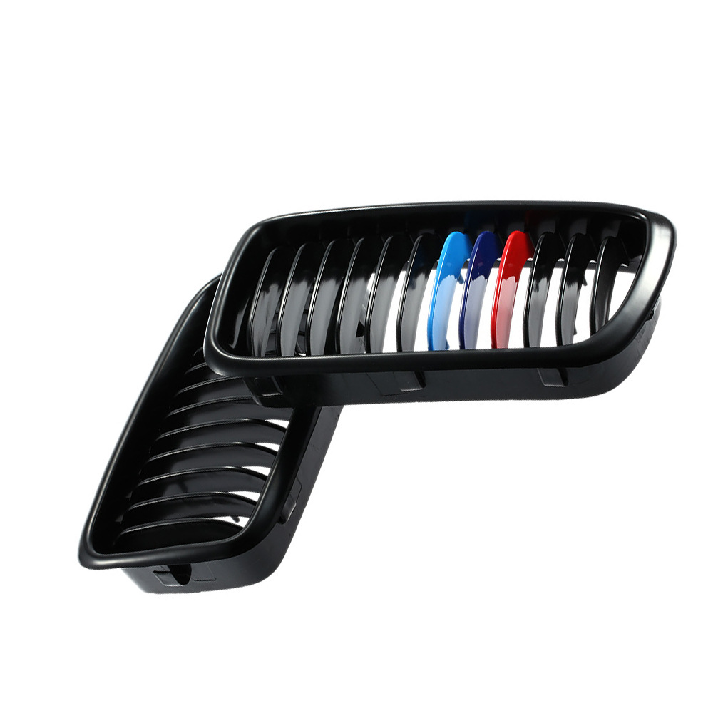 适用于宝马7系中网改装E38 99-01年728i 730i 哑黑M版中网格栅-阿里巴巴