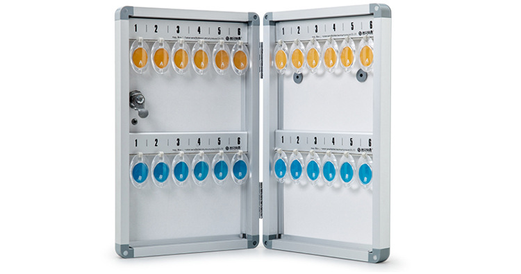 [源头工厂]铝合金钥匙箱壁挂钥匙柜12-120位钥匙管理箱钥匙存放盒-阿里巴巴