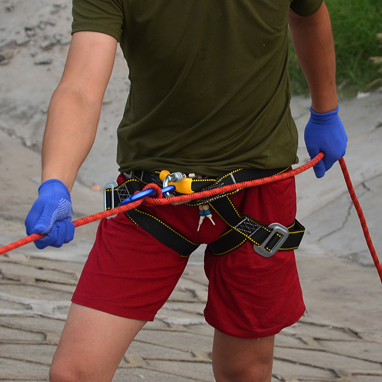 优惠反光户外攀岩绳尼龙绳攀登安全绳登山绳速降涤纶静力绳跨境-阿里巴巴