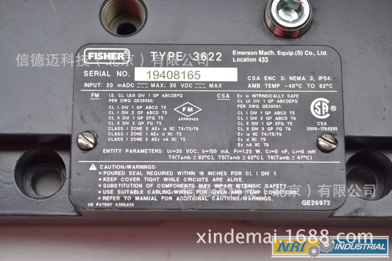 Fisher定位器3622-阿里巴巴