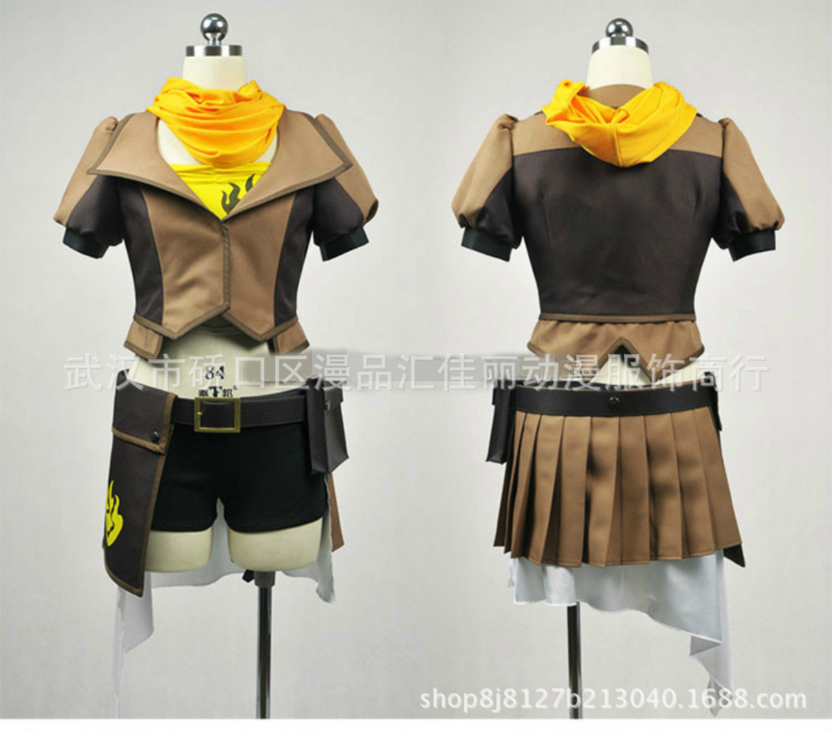 cosplay服装 RWBY Yellow-Trailer制服 万圣节服装 动漫游戏扮演-阿里巴巴