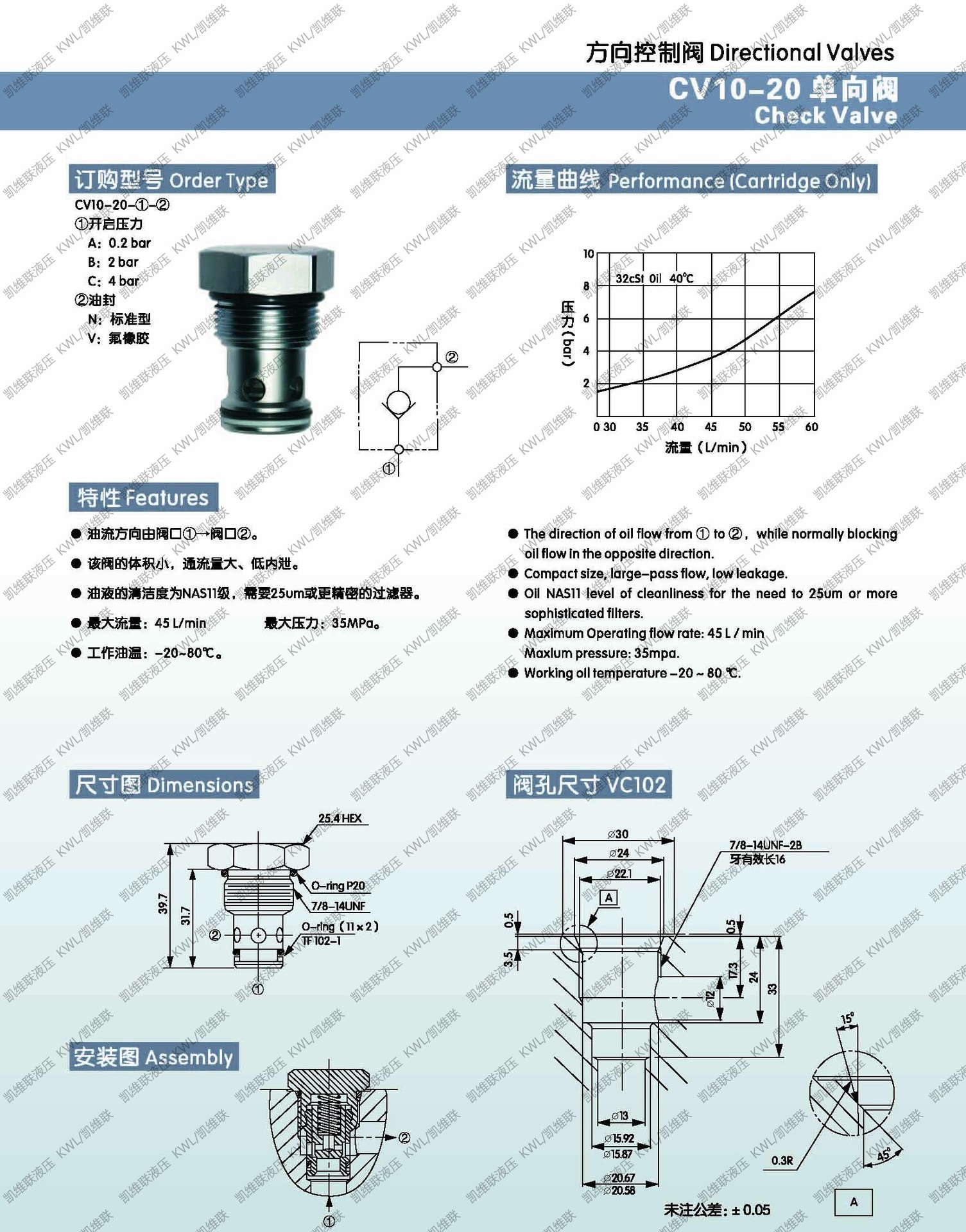 厂家,CV10-20-C-V,单向阀,KWL/凯维联,-阿里巴巴