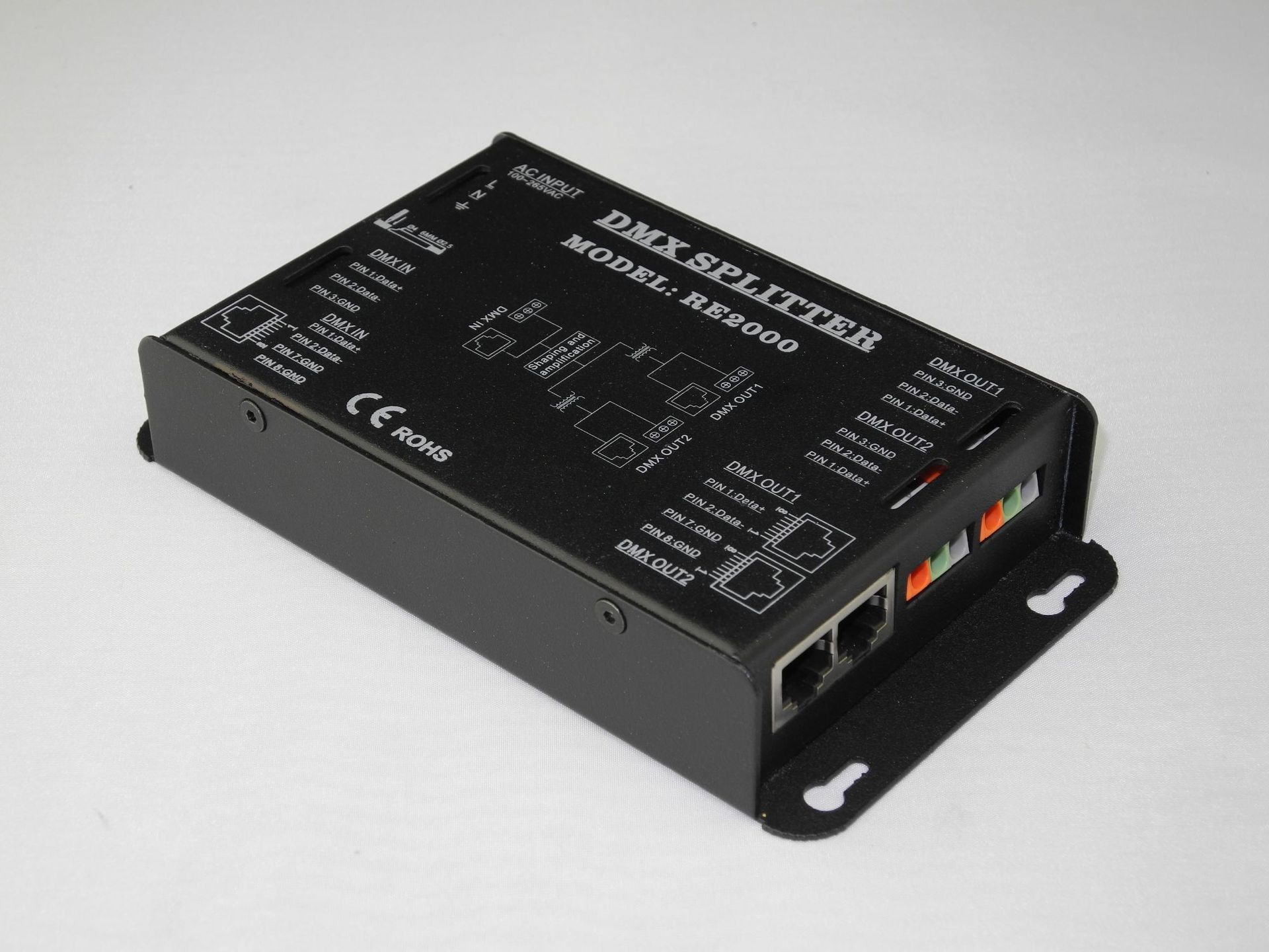 DMX512信号放大器 2通道信号放大器 DMX信号中继器 放大器-阿里巴巴