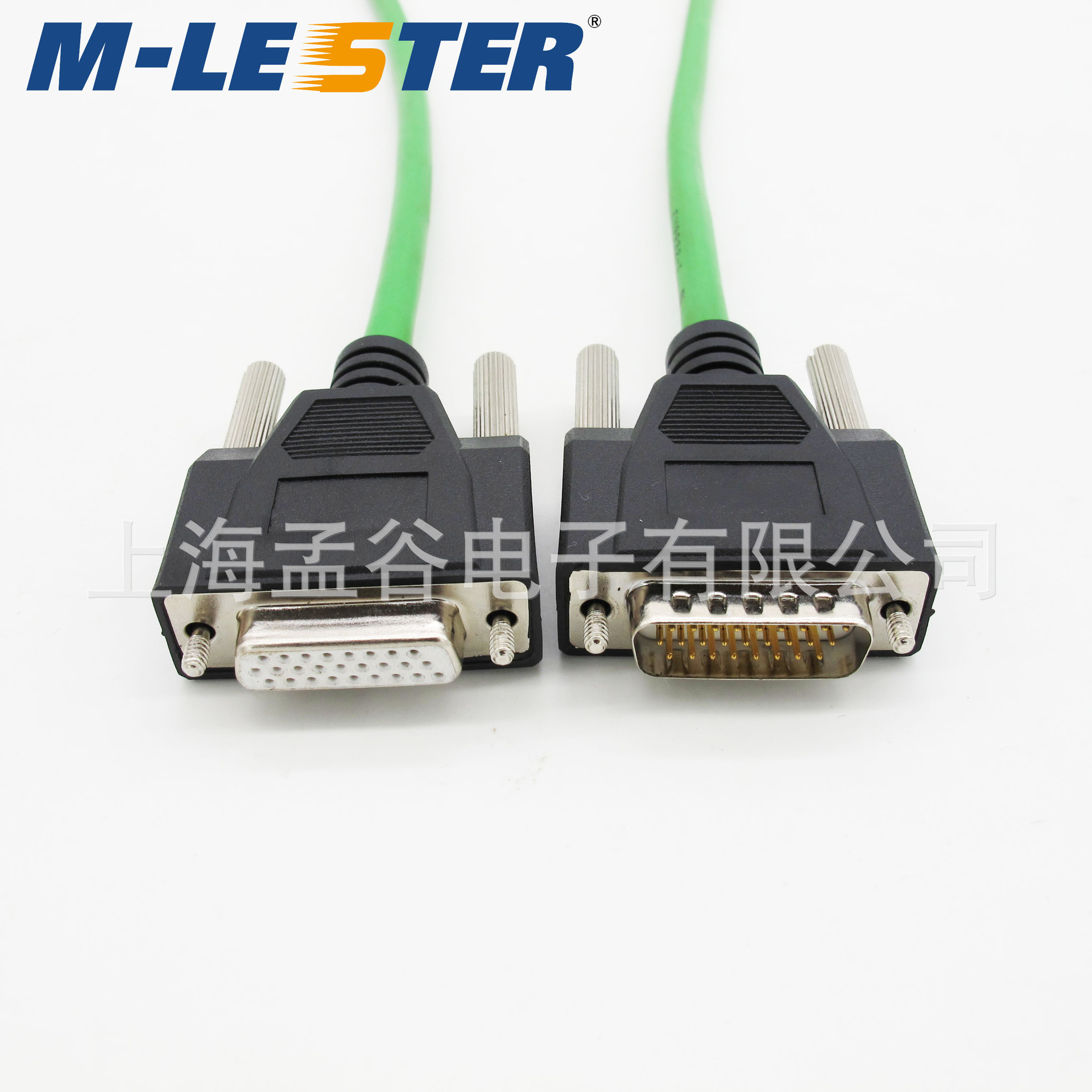 孟莱司特SCSI连接器工业级HDB26公/母绿色1.5米连接线插头-阿里巴巴