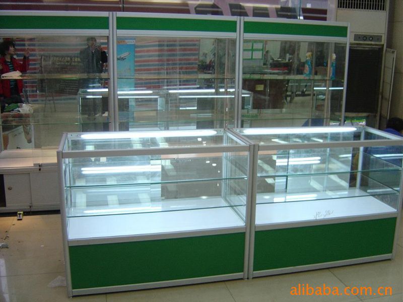 精 品模型玻璃柜台 珠宝手机产品展柜饰品陈列柜 香烟展示柜定 做-阿里巴巴