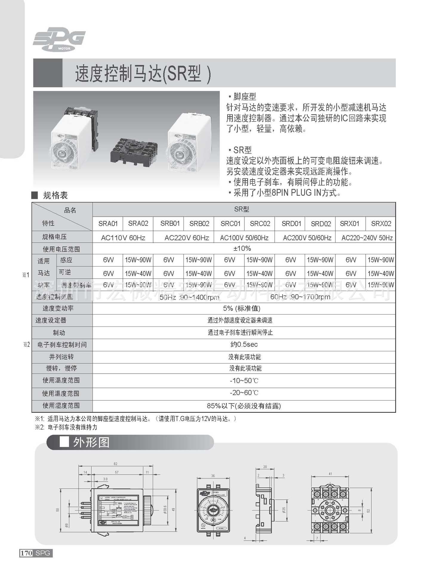 韩国原装SPG调速器 SRX02 配15W以上调速电机-阿里巴巴