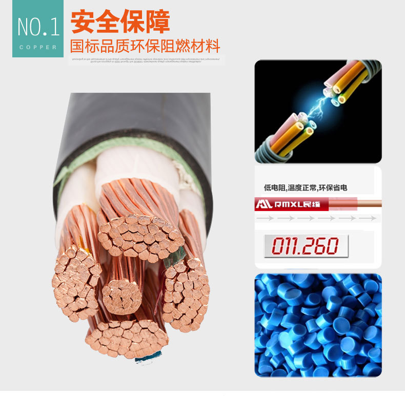 YJV4*150+1*70平方电线电缆5芯电缆线工程电缆国标足米电力电缆-阿里巴巴