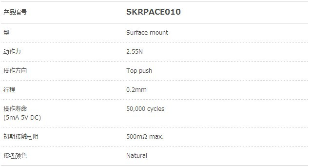 ALPS 汽车钥匙用贴片开关/ SKRPACE010 /轻触按键开关 /集吊开关-阿里巴巴