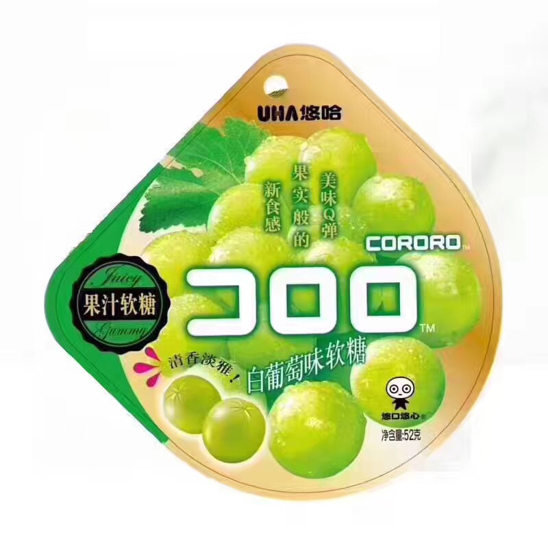 日本进口零食悠哈COO UHA酷露露 果汁软糖 味觉糖果 喜糖40g/52g-阿里巴巴