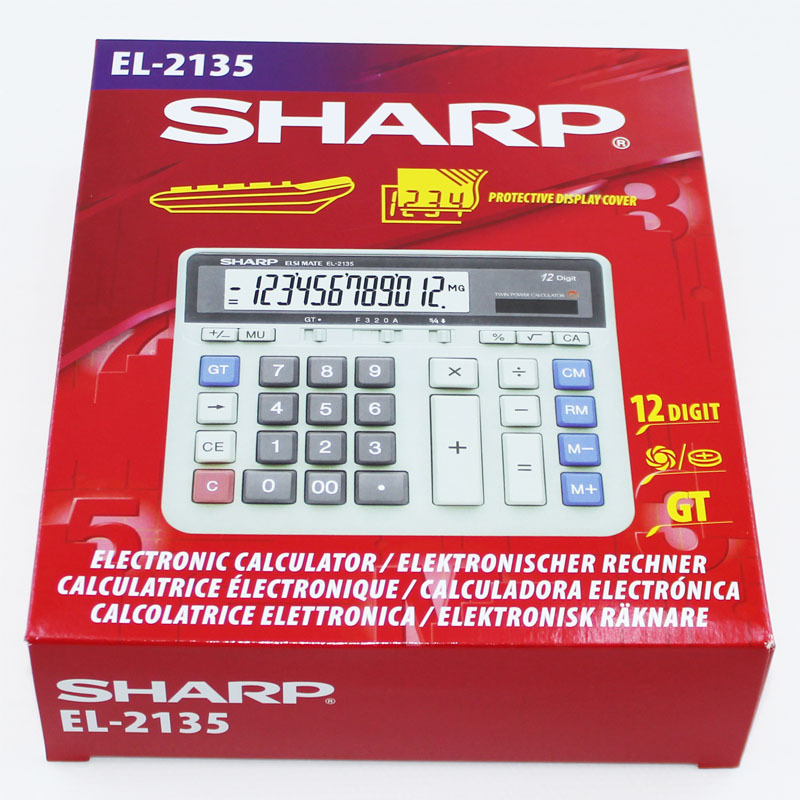 SHARP EL-2135计算机夏普计算器声宝计数机办公计数器-阿里巴巴