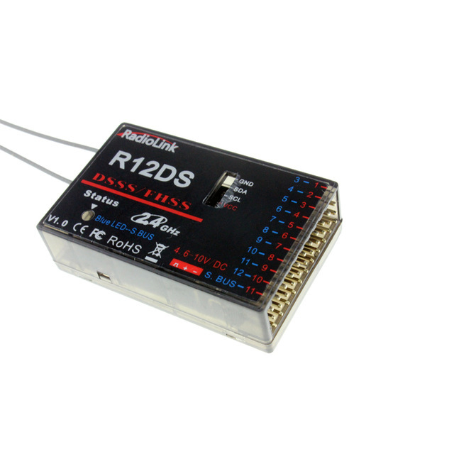 乐迪AT10二代12通道2.4G航模遥控器AT10II多轴固定翼R12DS接收机-阿里巴巴