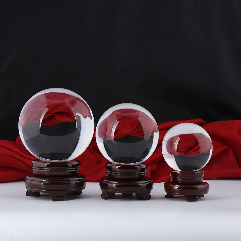 新款家用客厅摆件水晶工艺品 透明水晶球个性装饰水晶礼品批发 阿里巴巴