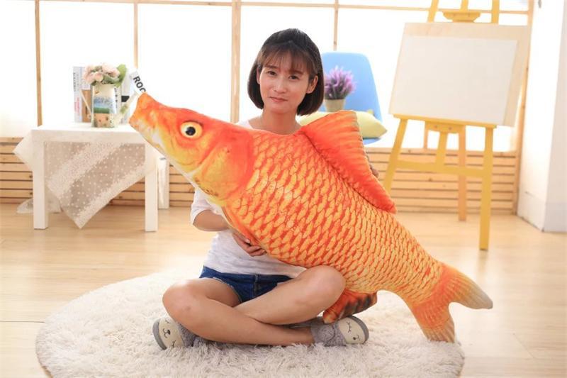 Wholesale Lovely Red Carp Plush Toy Doll Cushion for Company Events ...