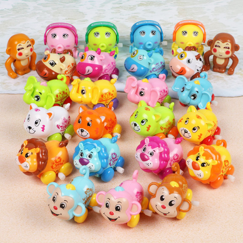 厂家批发发条玩具会动会跑的上链玩具婴儿学爬行上弦小动物玩具车-阿里巴巴