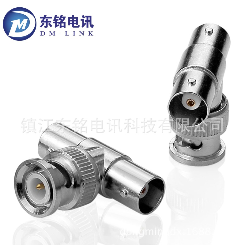 射频同轴连接器BNC-KJK BNC公头转两母头 BNC三通头连接器-阿里巴巴