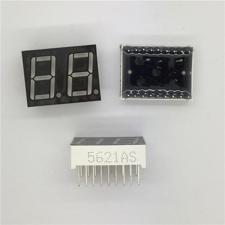厂家直销 0.56英寸2位数码管红色 高亮LED数码管5621As共阴BS共阳-阿里巴巴