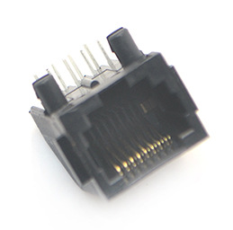 深圳工厂机顶盒插座RJ11-6P2C 1x2 全塑黑色 rj11母座rj11连接器-阿里巴巴