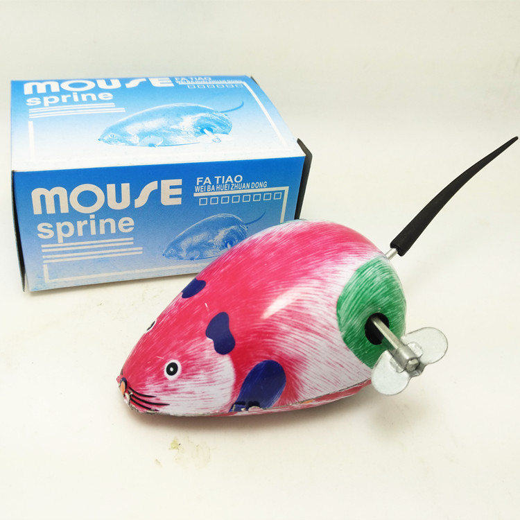 Post 80s Nostalgic Classic Tin Winding Mouse Toy Child Toy Tin Mouse ...
