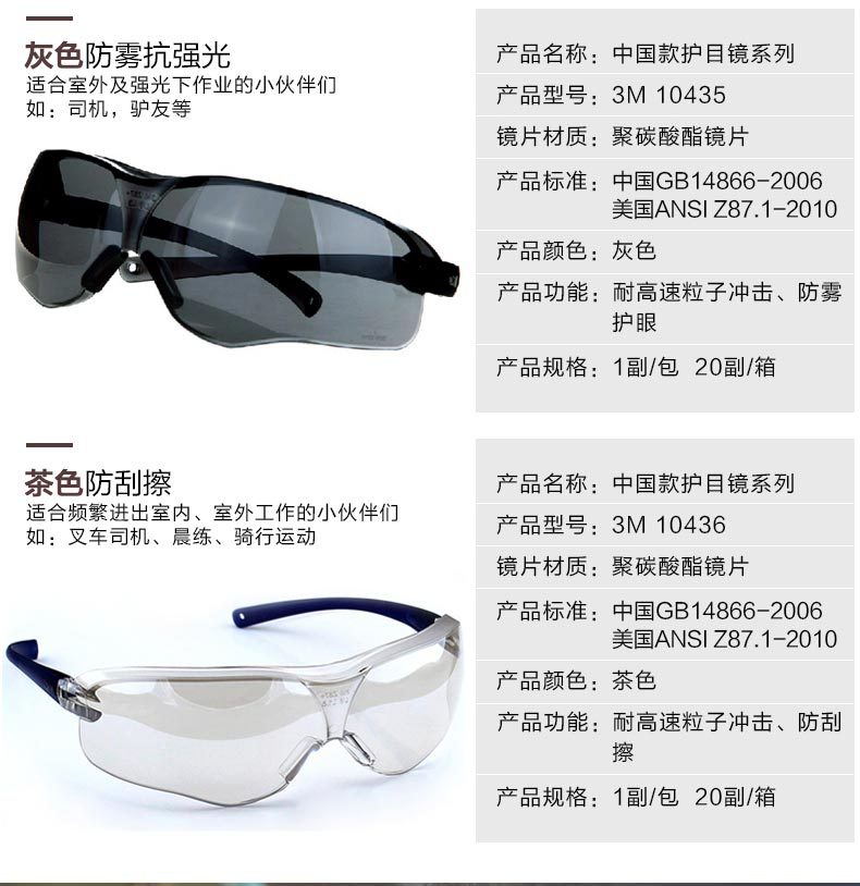 3M 10435强光护目镜 紫外线防护眼镜防冲击防风防雾太阳镜-阿里巴巴