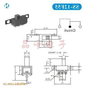拨动开关.SS-12F55-阿里巴巴