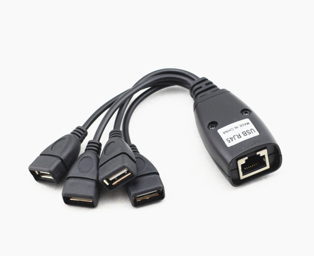USB转RJ45网络延长线 RJ45 4口HUB USB放大器 USB转RJ45延长器-阿里巴巴
