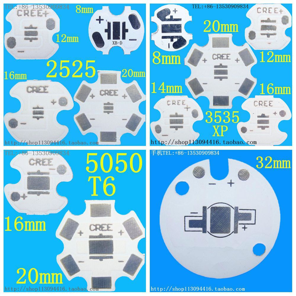 Star PCB欧司朗20mm铝基板3030六角铝基板 OSRAM 梅花板 SMT代工-阿里巴巴