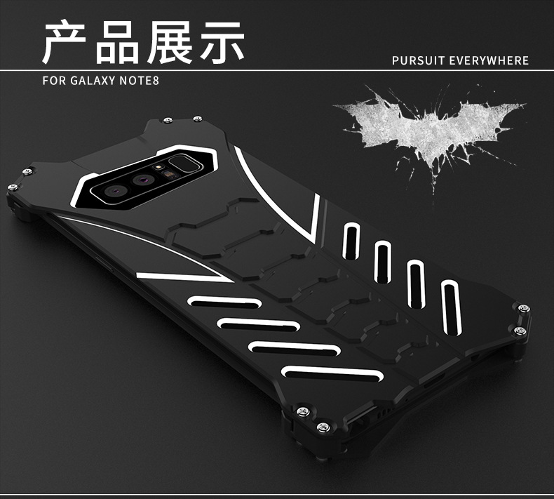 R-Just Batman Shockproof Aluminum Shell Metal Case with Custom Bataran ...