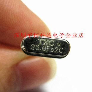 TXC G 25.0Es2C 25MHZ HC-49S直插无源石英晶振 晶体25.000Mhz-阿里巴巴