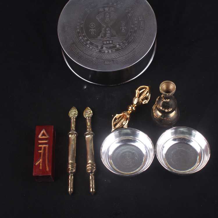曼达盆 密宗法器 曼达拉曼扎铜净水瓶金刚杵 用品 佛具批发-阿里巴巴