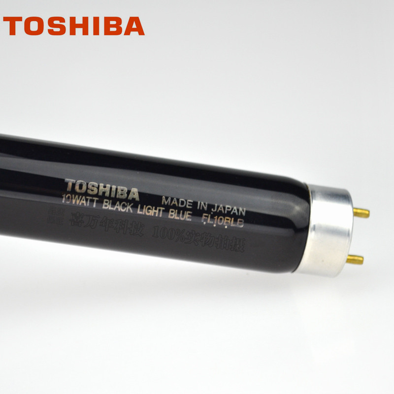 原装东芝黑色紫光灯管FL10BLB纺织品检查灯 探伤用蓝黑灯管-阿里巴巴