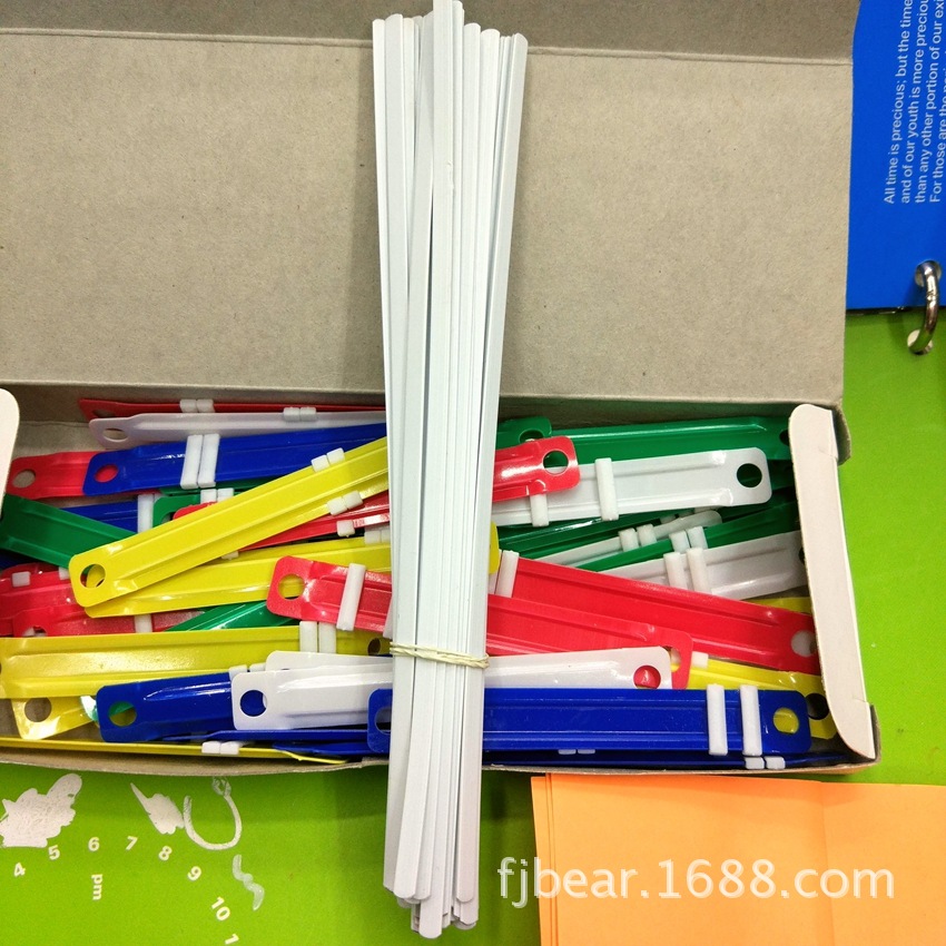 圆子夹 塑料 装订夹 paper fasterner 8CM-阿里巴巴