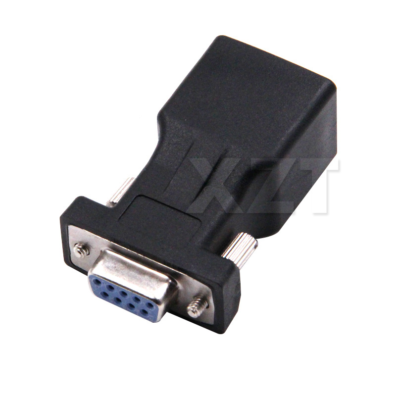 RJ45转串口网头转RS232 RJ45转9孔网口转DB9针串口转网口转接头-阿里巴巴