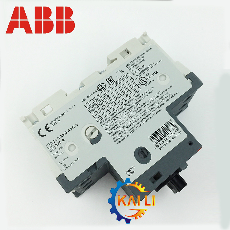 ABB 电动机保护用断路器；MS116-16.0原装正品32A-阿里巴巴