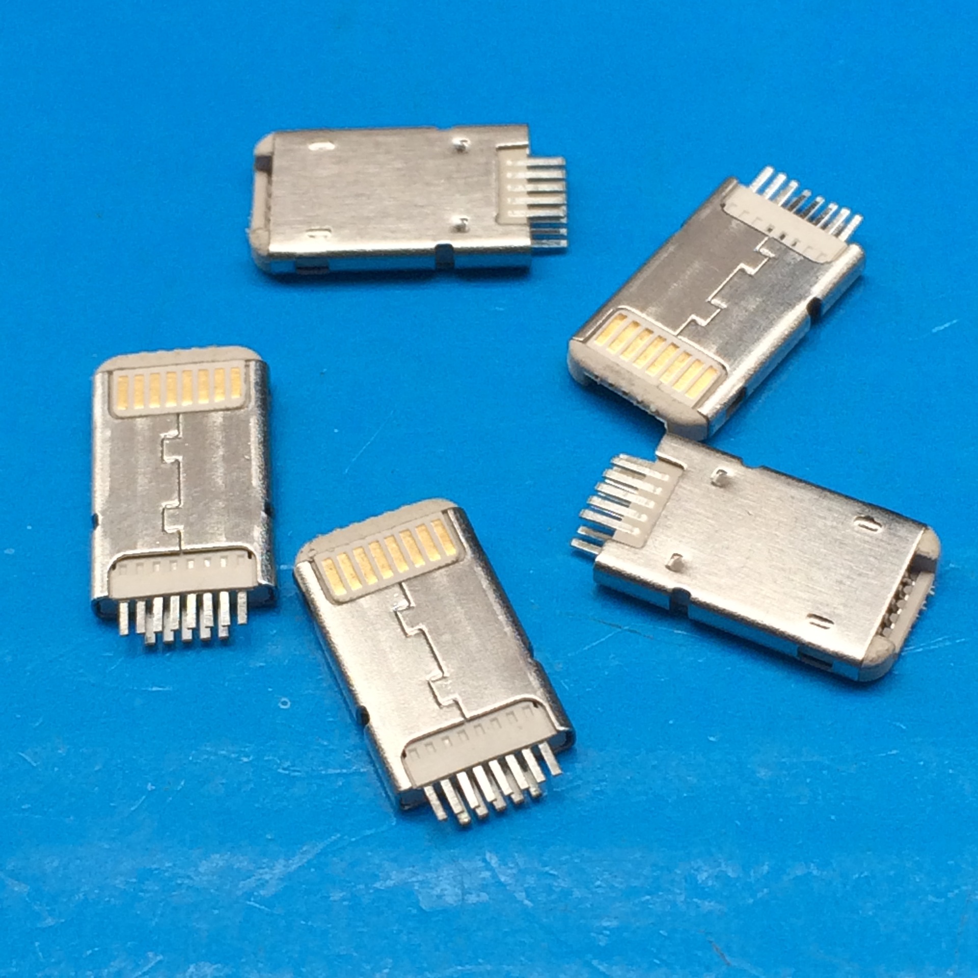 micro usb 5P 超短体8.0mm 麦口5P公头 超薄夹板式 短体插头-阿里巴巴